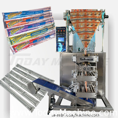 Automatic Multi Lanes Liquid Sachet Packing Machine 4 Side Seal Packaging Machine