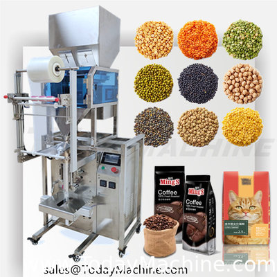 Automatic Vertical Granule Grains Beans Pouch Packing Machine With Linear Weigher