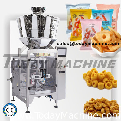 Collar Type Puff Automatic Food Packaging For Chips Potato Pilot Scale Packing Machine Chips
