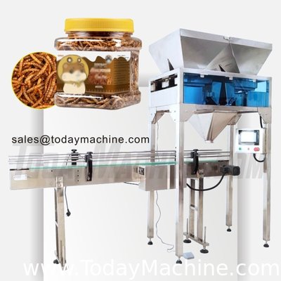 Automatic Sweet Balls Gummy Bear Vitamins Fill Jar Gummies Candy Small Bottle Filling Machine Line