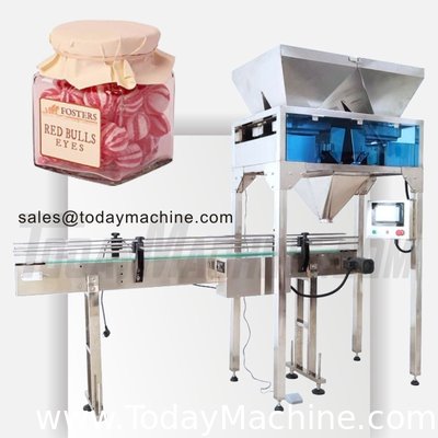 Automatic Sweet Balls Gummy Bear Vitamins Fill Jar Gummies Candy Small Bottle Filling Machine Line