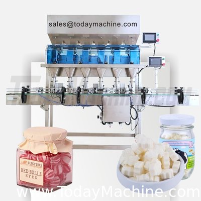Automatic Sweet Balls Gummy Bear Vitamins Fill Jar Gummies Candy Small Bottle Filling Machine Line