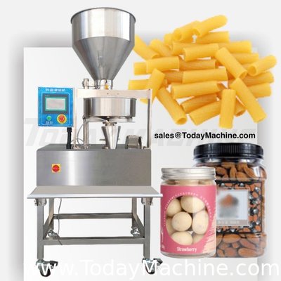 Semi Auto Granule Snacks Dates Pet Food Pack Filling Machine With Volumetric Cup System
