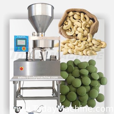 Semi Auto Granule Snacks Dates Pet Food Pack Filling Machine With Volumetric Cup System