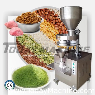 Semi Auto Granule Snacks Dates Pet Food Pack Filling Machine With Volumetric Cup System