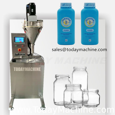 Semi Automatic Auger Filler Coffee Chili Small Protein Dry Milk Spice Powder Filling Machine