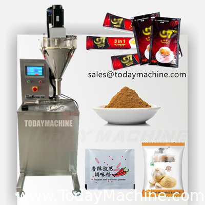 Semi Automatic Auger Filler Coffee Chili Small Protein Dry Milk Spice Powder Filling Machine