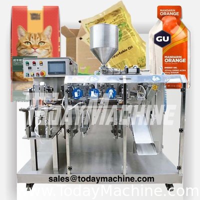 Automatic Snack Food Potato Chips Dry Fruit Powder Liquid Pre-Made Zipper Pouch Packing Machine