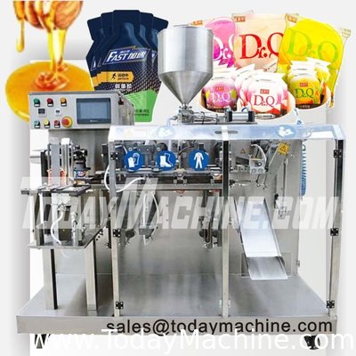 Automatic Snack Food Potato Chips Dry Fruit Powder Liquid Pre-Made Zipper Pouch Packing Machine