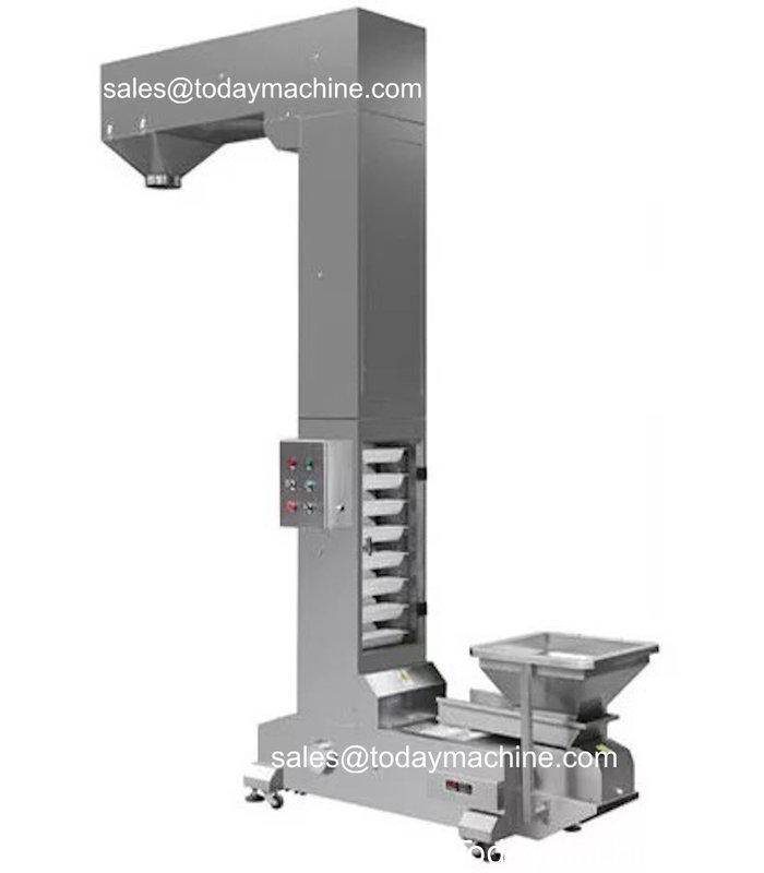 Bucket Conveyor  Model: Bucket-TILTED/Z  Transport the granule products.
