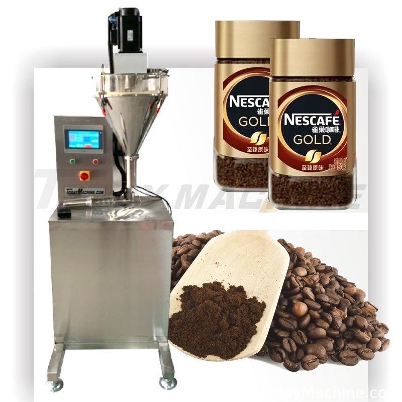 Semi Automatic Auger Filler Coffee Chili Small Protein Dry Milk Spice Powder Filling Machine