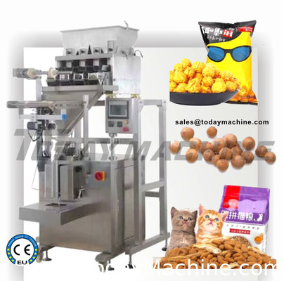 Automatic Vertical Granule Grains Beans Pouch Packing Machine With Linear Weigher