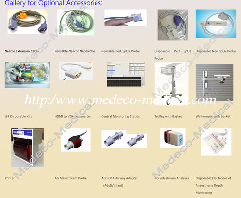 Clinic Portable  Multi-Parameter ECG Patient Monitor 9000B with ECG Machine