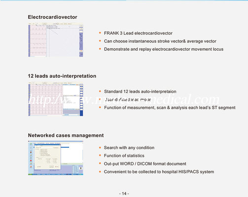 Me3301 Single Channel 12 Leads 5 LCD ECG with Battery Electrocardiograph