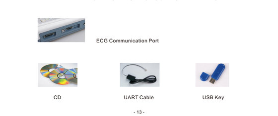 Me3301 Single Channel 12 Leads 5 LCD ECG with Battery Electrocardiograph