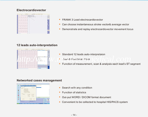 Me3312g 7 Inch Portable Digital ECG Machine 12 Channel Record Top Sell Electrocardiograph