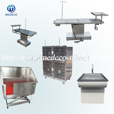 Veterinary Animal Devices Stainless steel single-sided tilting table Mes-02