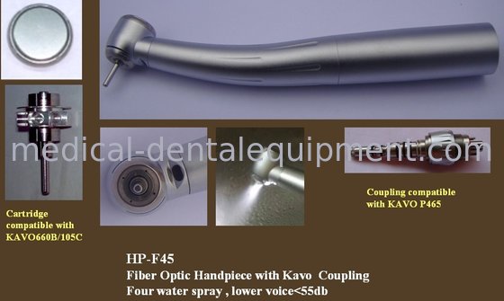 Fiber Optic Dental Handpieces With Light , Four Sprays With KaVo Coupling, With Dustproof ceramic cartridge