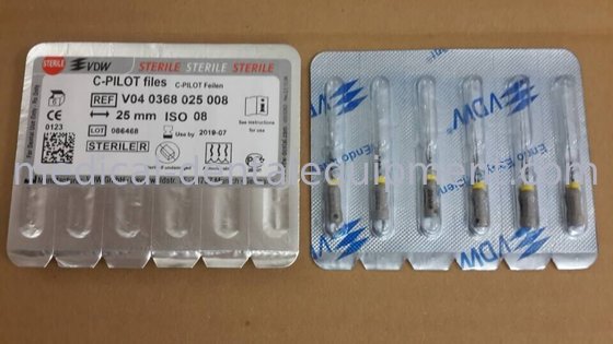 Stainless Steel Dental Endodontic Files For Severely Curved Or Calcified