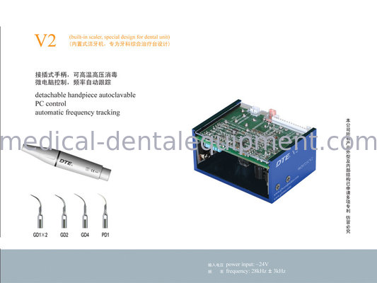 Ultrasonic Tooth Scaler DTE-V2 With detachable handpiece compatible with SATELEC Handpiece