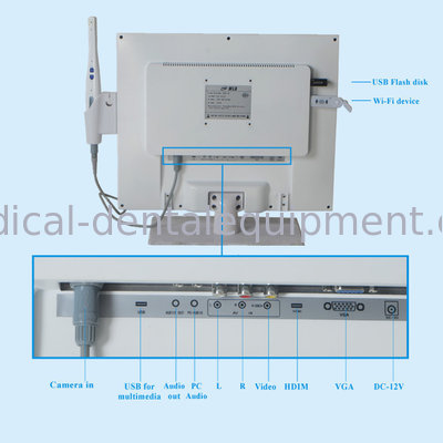15 Inch LCD WI - FIi Dental Intraoral Camera HAD CCD Support Multi Language