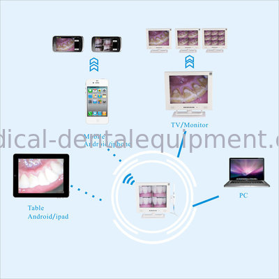 15 Inch LCD WI - FIi Dental Intraoral Camera HAD CCD Support Multi Language