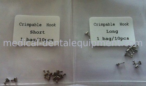 Long / Medium / Short Crimpable Hooks Orthodontics For Attach Elastics ( Rubber Bands )
