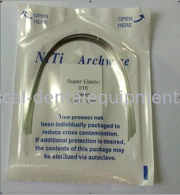 Rectangular Elastic Orthodontic Brackets , Nickel Titanium Orthodontic Arch Wire