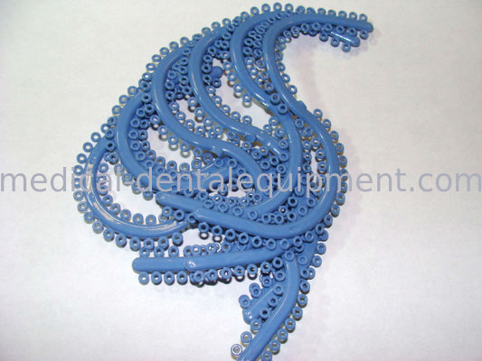 Plastic Orthodontic Ligature Ties Blue Separate For Dental Treatment