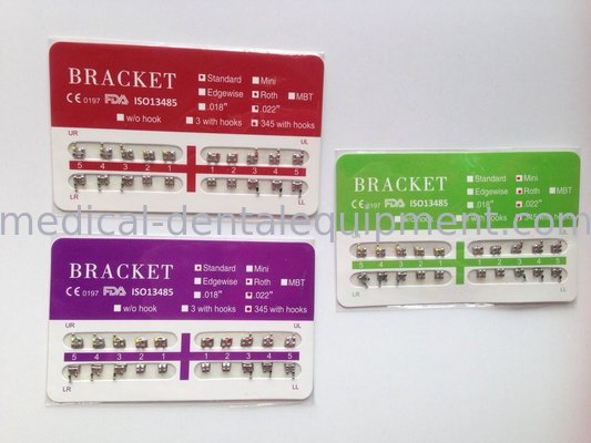Transparent Metal Orthodontic Brackets Roth For Glued Each Tooth