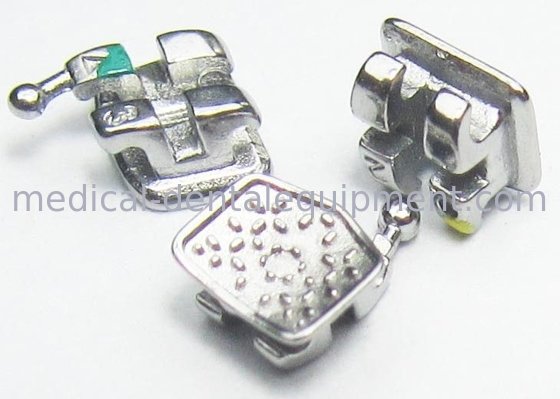 Serated Base Bracket Ortho , Fixed Braces For Glued Each Tooth