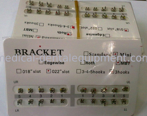 Serated Base Bracket Ortho , Fixed Braces For Glued Each Tooth