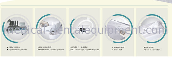 Extendable Downhand Mounted Dental Chair Unit With Luxurious Operating Light