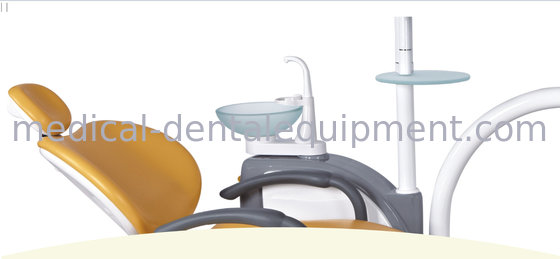 Dental Equipment Orange Dental Chair PU or Real Leather For Dental Treatment