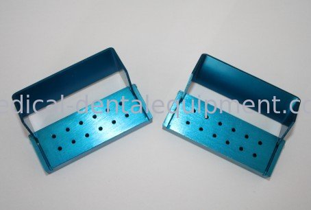 opening 12-holes bur disinfection aluminium box With blue, purple