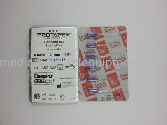 Yellow Niti Alloy Dental Endodontic Densply Protaper Files For Hand Use Assorted SX-F3