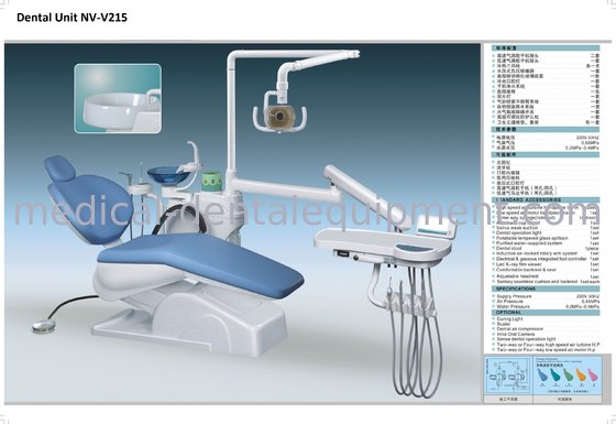 Economical and Good quality Dental Unit With Dental operation light , Rotatable tempered glass spittoon