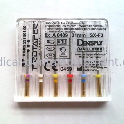 Rotary Protaper Endodontic Rotary Instruments , Niti Alloy Biorace Endo