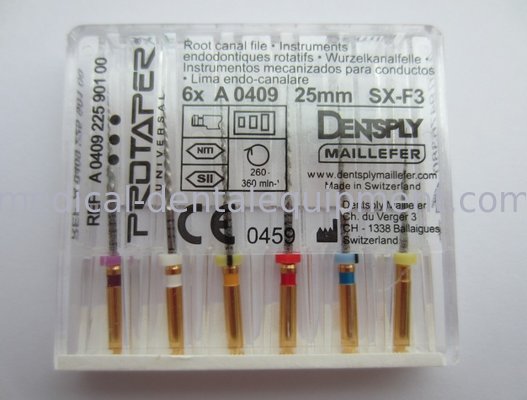 Rotary Protaper Endodontic Rotary Instruments , Niti Alloy Biorace Endo