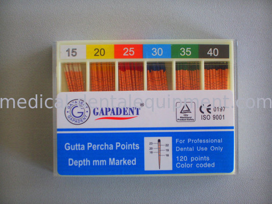 GAPADENT Depth mm Marked Gutta Percha Points Dental Materials