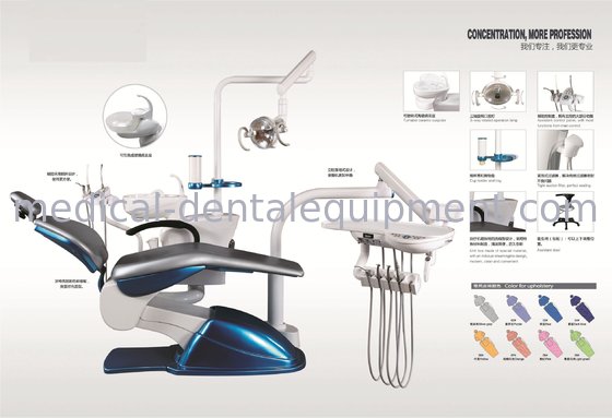 Dental Treatment Dental Chair Unit With Turnable Glass Cuspidor NV-D368