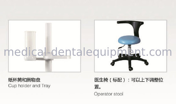 Fashionable NV-D318 Dental Chair Unit Silver Blue Color 1450*1100*1120