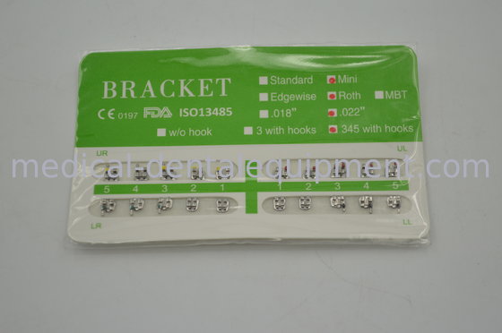 Mini Roth Orthodontic Brackets 80 mesh base For Glued Each Tooth