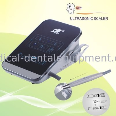 Touch-screen portable dental fiber optics ultrasonic scaler With detachable LED handpieces
