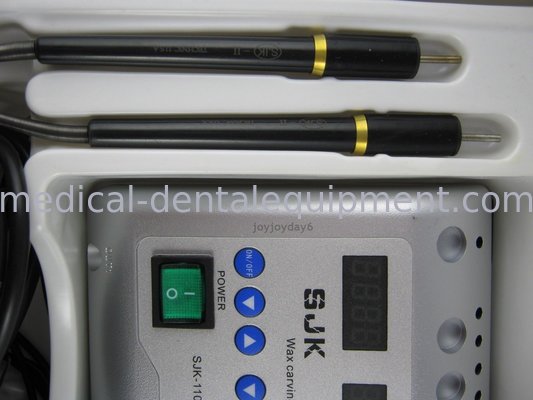 Electric Waxer Carving Knife Machine Double Pen 6 Wax Tip Pot For Dental Lab