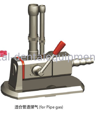 Dental Rotatable Gas Light Bottled Bunsen Burner Lab Double Tube
