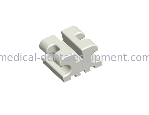Contoured Base Orthodontic Brackets Ceramic Brackets Provides Mechanical Lock