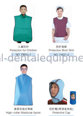 0.5mmPb Medical Sheilding Lead Apron Protective Apron With High Collar