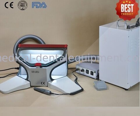 Wide Hand Inlet Dental Sandblasting Cabinet Dental Laboratory Equipment