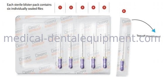 Dental Endodontic Rotary Instruments Sterile Endodontic K Files Superior Cutting Efficiency